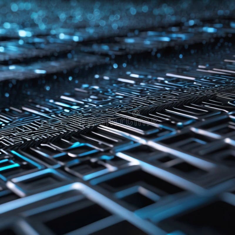 Technology or Medical Shape Patterns Ai Generated Stock Illustration ...