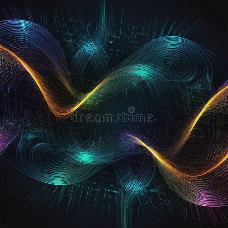 Technology or Medical Shape Patterns Ai Generated Stock Illustration ...