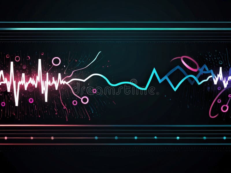 Technology or Medical Shape Patterns Ai Generated Stock Illustration ...