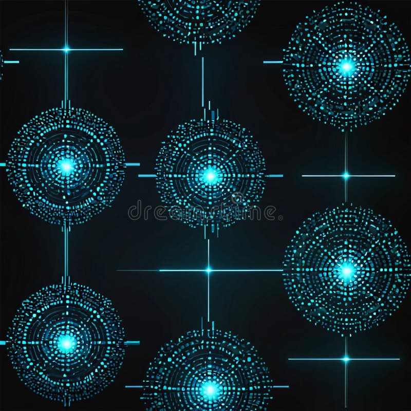 Technology or Medical Shape Patterns Ai Generated Stock Illustration ...