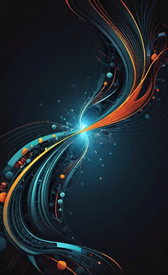 Technology or Medical Shape Patterns Ai Generated Stock Illustration ...