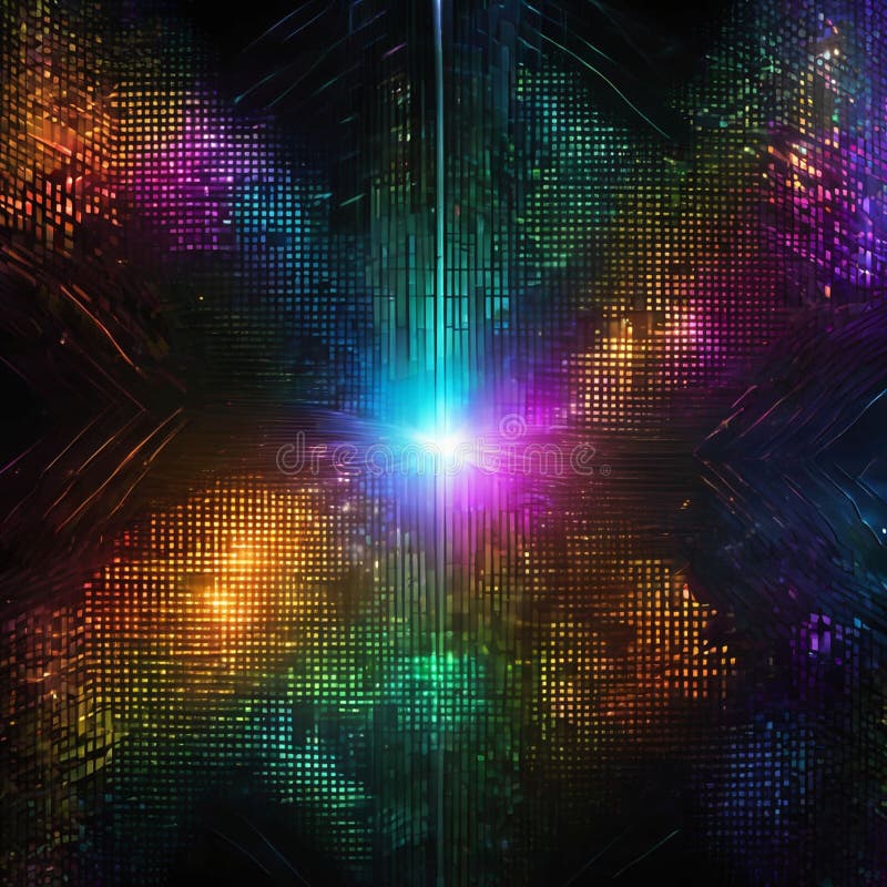 Technology or Medical Shape Patterns Ai Generated Stock Illustration ...