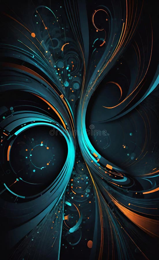 Technology or Medical Shape Patterns Ai Generated Stock Illustration ...