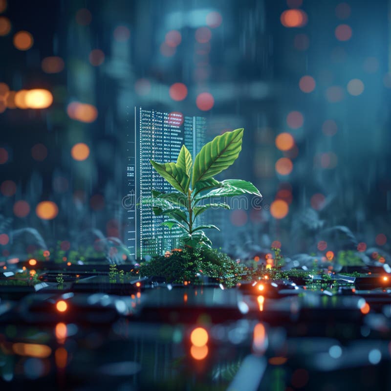 Technology Meets Nature Computer Nurtures Growth of Futuristic Tech ...