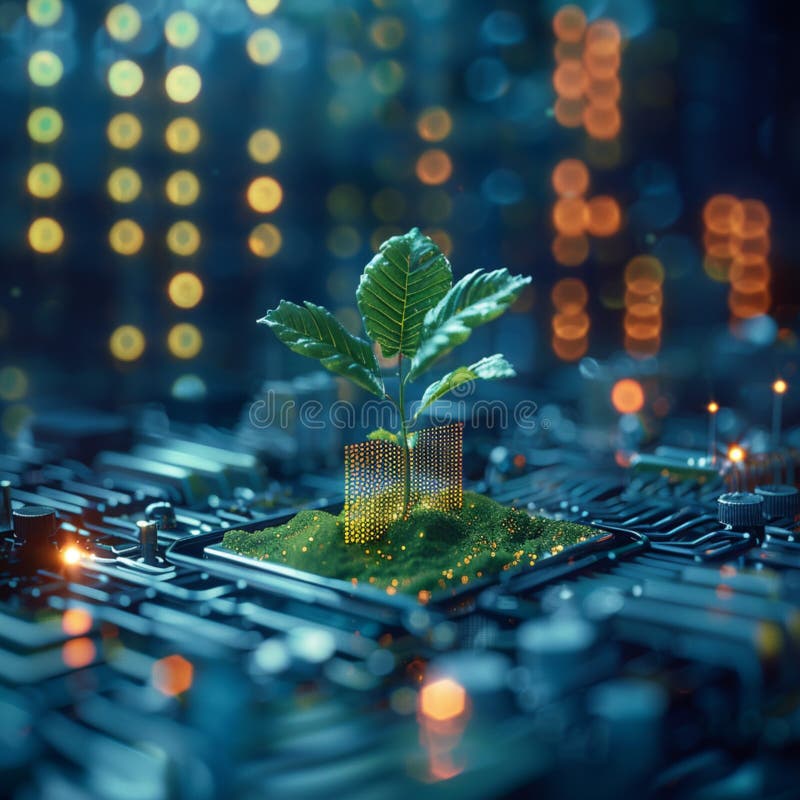 Technology Meets Nature Computer Nurtures Growth of Futuristic Tech ...