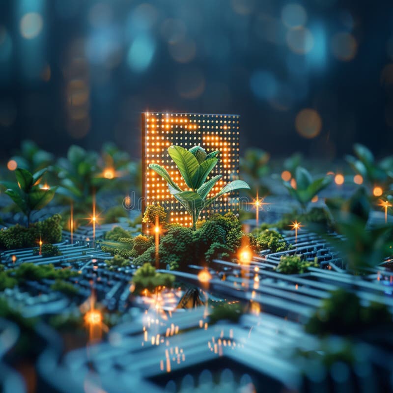 Technology Meets Nature Computer Nurtures Growth of Futuristic Tech ...