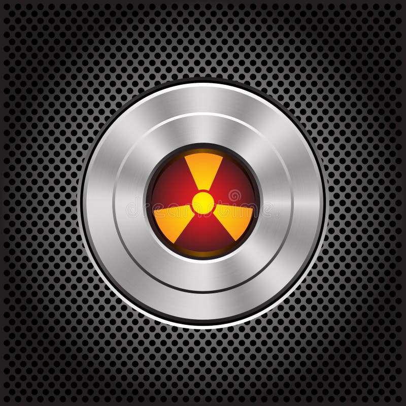 Nuclear Button stock illustration. Illustration of isolated - 1766654