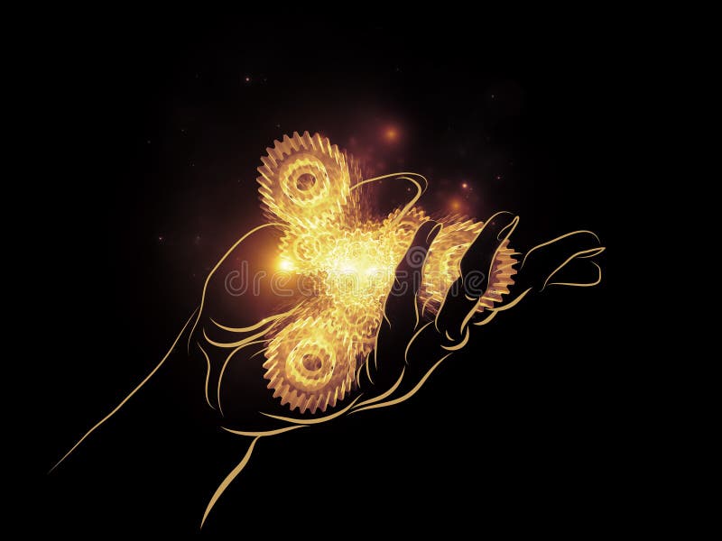 Technology Metaphor stock illustration. Illustration of human - 25838410