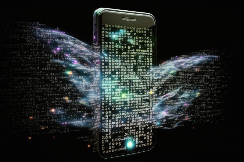 Technology Mobile Phone Concept Stock Illustration - Illustration of ...