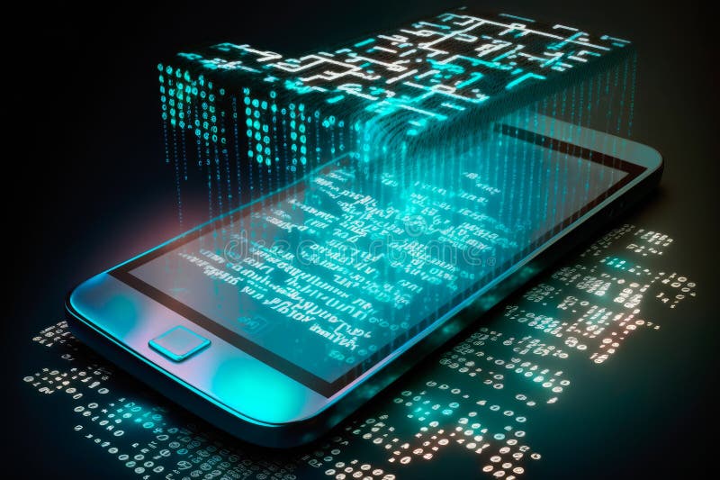 Technology Mobile Phone Concept Stock Illustration - Illustration of ...