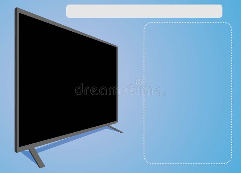 Technology Mock Up Vector Template. Television Layout Stock Vector ...