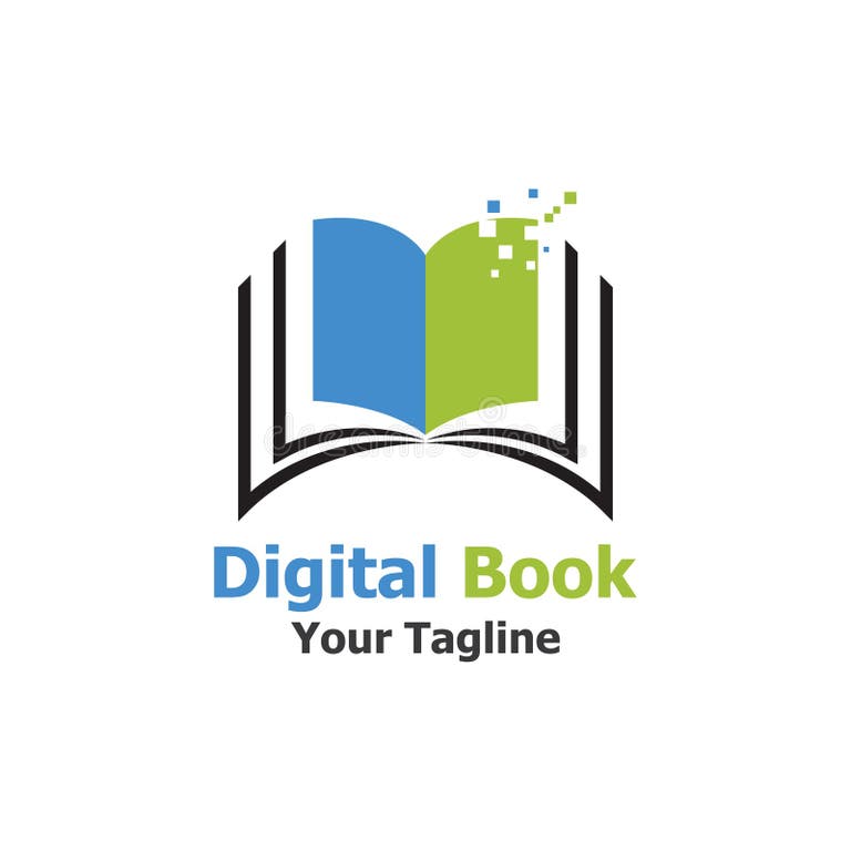 Technology Modern Digital Book Logo Vector Icon Illustration Design ...