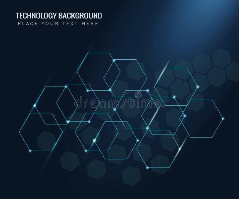 Hexagon Interface stock illustration. Illustration of idea - 53354935
