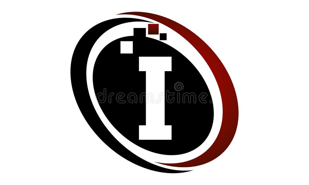 Technology Motion Synergy Initial I Stock Vector - Illustration of ...