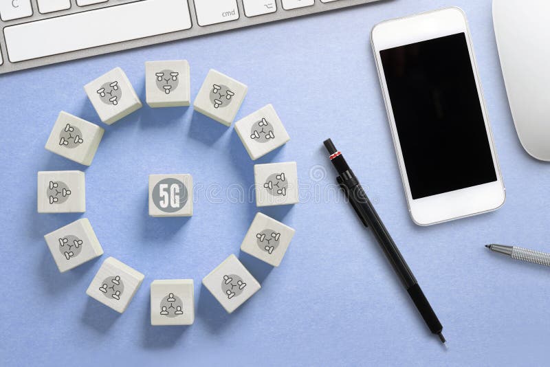Technology Name 5G on a Cube Stock Photo - Image of generation ...
