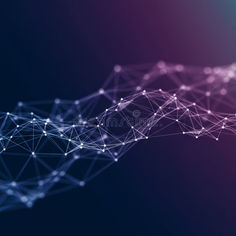 Technology Network Background Stock Illustration - Illustration of ...