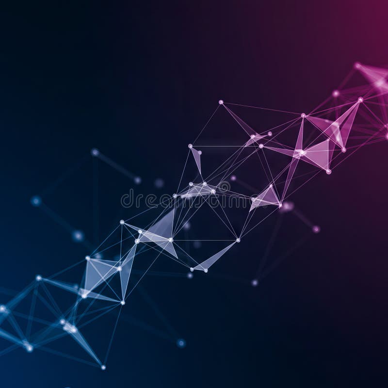 Technology Network Background Stock Illustration - Illustration of mesh ...