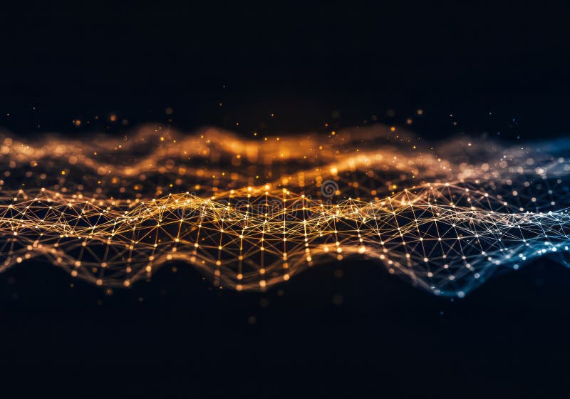 Technology Network Background Stock Illustration - Illustration of ...