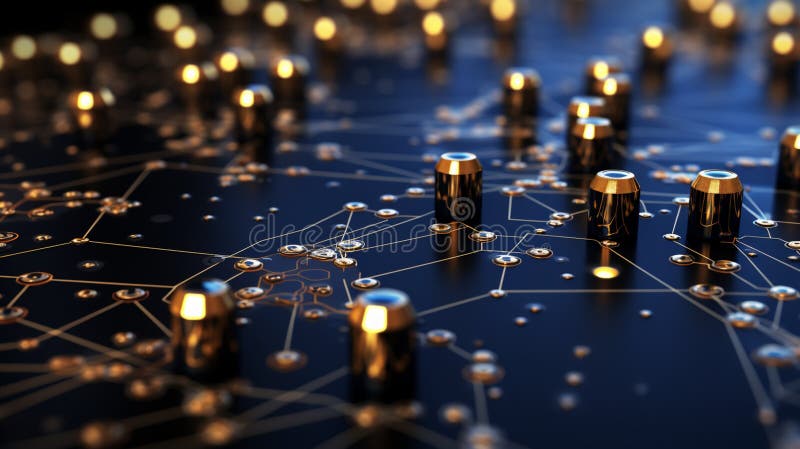 Technology Network Background. 3d Rendering, 4k Ultra Hd Stock ...