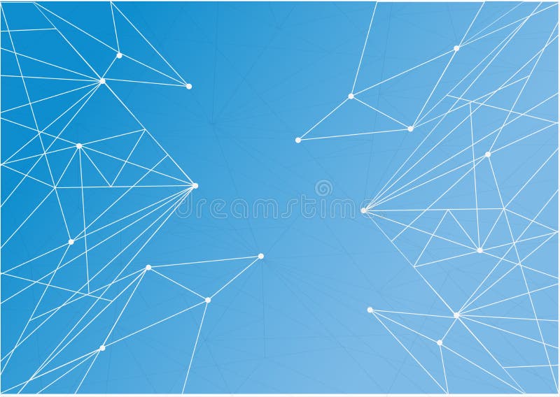 Technology Network Diagram Link. Stock Illustration - Illustration of ...