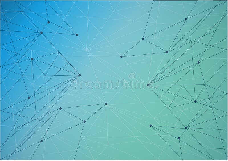 Green and Network Connection Illustration Design Stock Illustration ...