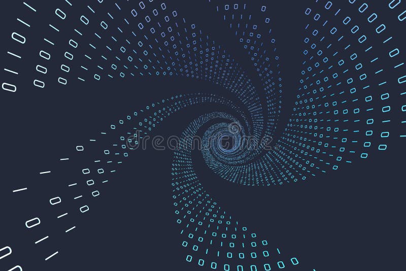 Technology Network Digital Binary Code, Big Data Transmission and Information Network Stock ...