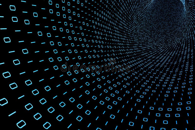 Binary Code Matrix and Dollar Currency Symbol, Data Technology and Data Transmission, Internet ...