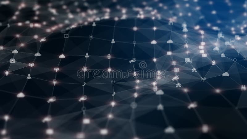 Technology Network Digital Data Connection and Network Marketing ...