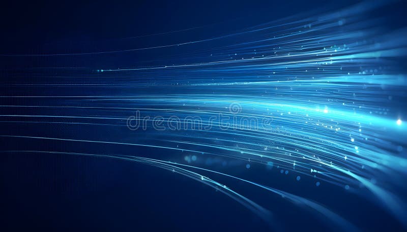 Technology Network Digital Data Flow Artificial Intelligence Data Analytics Processing Abstract ...