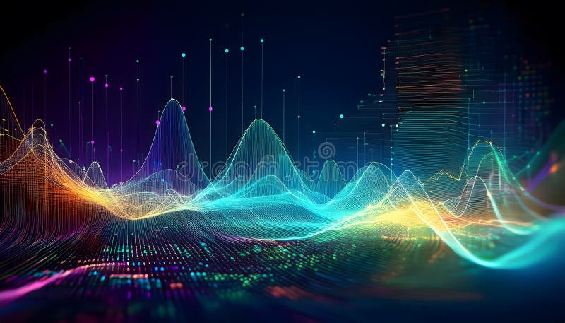 Technology Network Digital Data Flow Artificial Intelligence Data Analytics Processing Abstract