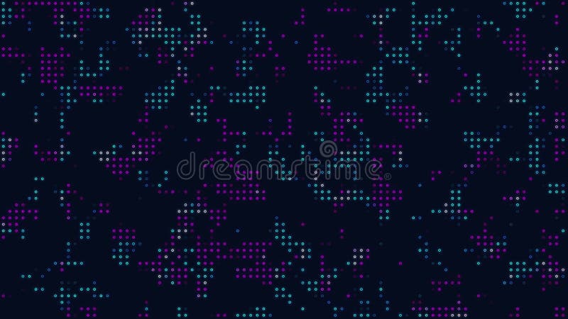 Technology, Networking, and Communication Data Cyber Security Concept, Halftone Dotted Abstract ...