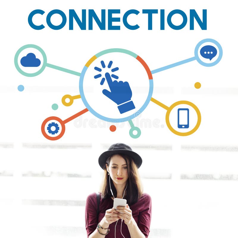 Technology Networking Communication Digital Concept Stock Photo - Image ...