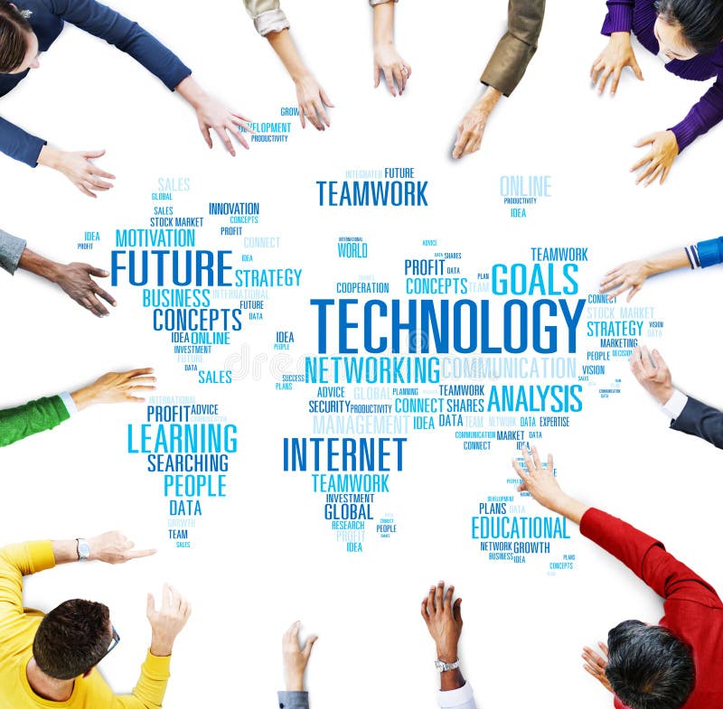 Technology Networking Connection Global Communication Concept Stock ...