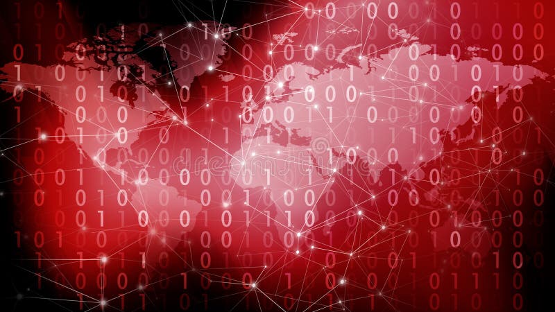 Cyber Attack On Global Network Reveals Binary Code Dots And Lines Exposing Vulnerability In