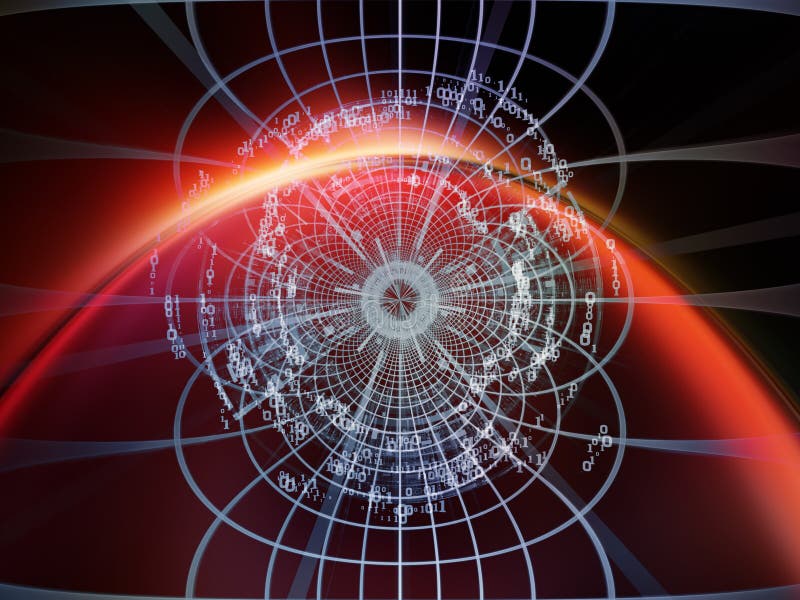 Advance of Digital World stock illustration. Illustration of line ...