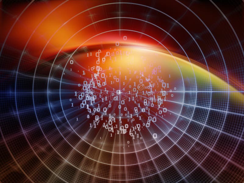 Propagation of Digital World Stock Illustration - Illustration of ...