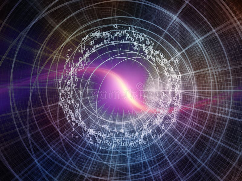 Propagation of Digital World Stock Illustration - Illustration of data ...