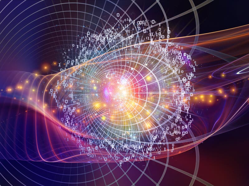 Acceleration of Digital World Stock Illustration - Illustration of ...