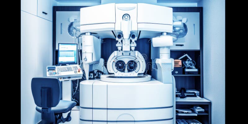 Technology in the Office of an Optometrist Ophthalmologist Stock ...