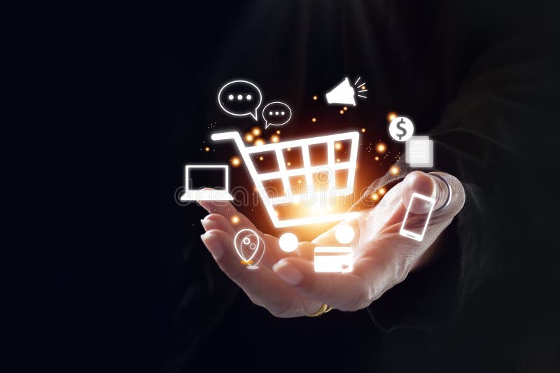 Technology Online Shopping Business Concept. Stock Photo - Image of ...