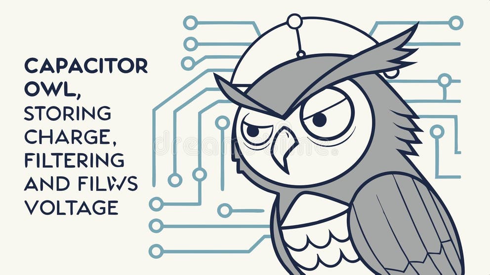 Technology Owl Circuit Board Illustration Concept Vector Design ...