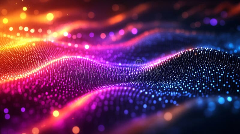 Technology Pattern Data Communication Light and Shadow Background ...