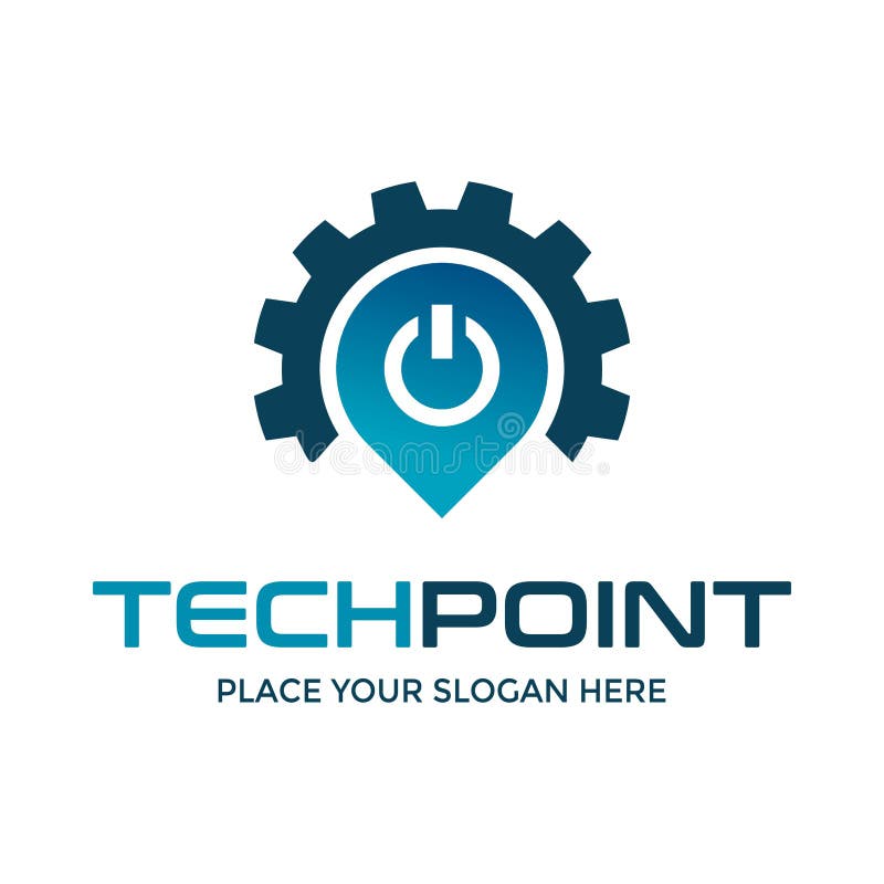 Technology Point Vector Logo Template Stock Vector - Illustration of ...