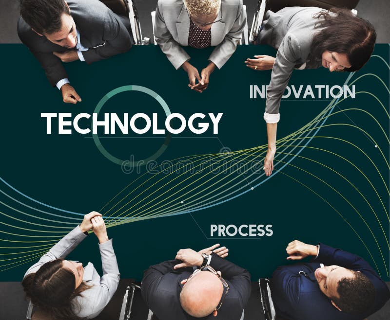 Technology Process Innovate Network Data Concept Stock Image - Image of ...