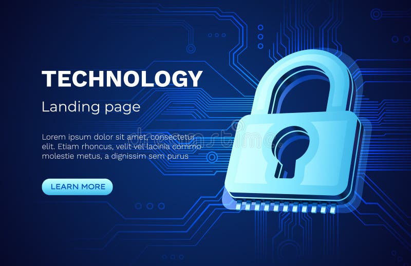 Technology Protection Banner, Login User System, Password Digital ...
