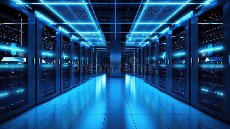 Technology provider data stock illustration. Illustration of flow ...