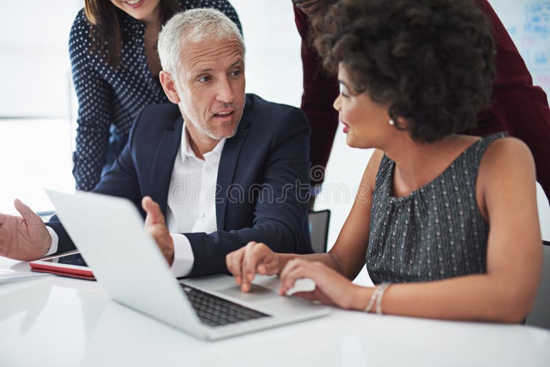 Technology Provides Real-time Interaction among Co-workers. a Group of ...