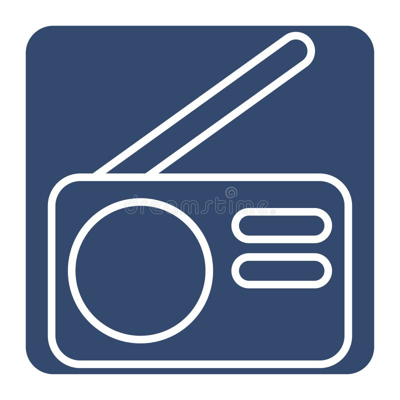 Technology radio , icon stock vector. Illustration of music - 258927341