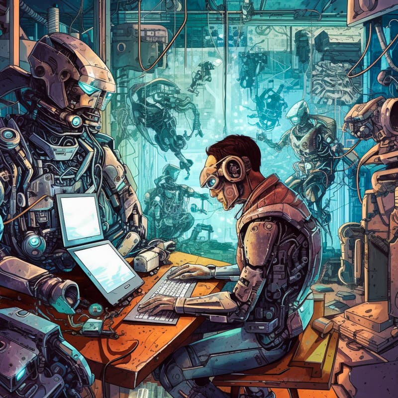 Technology with the Rapid Pace of Technological. Generative AI Stock ...