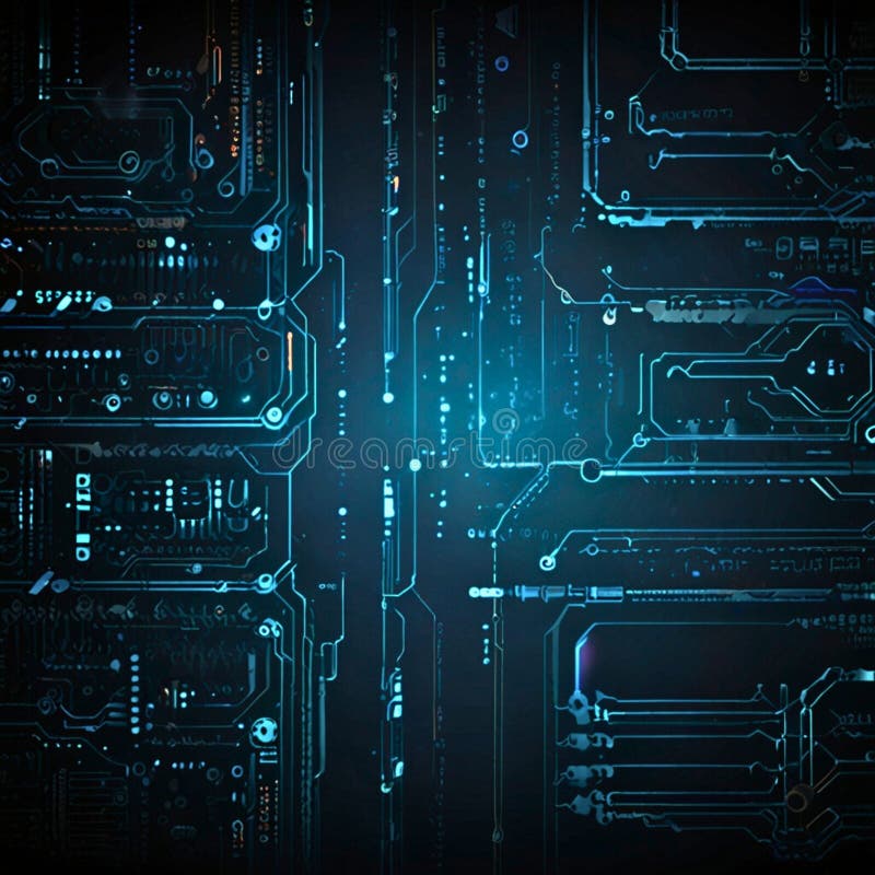 Digital Tech Background stock illustration. Illustration of background ...